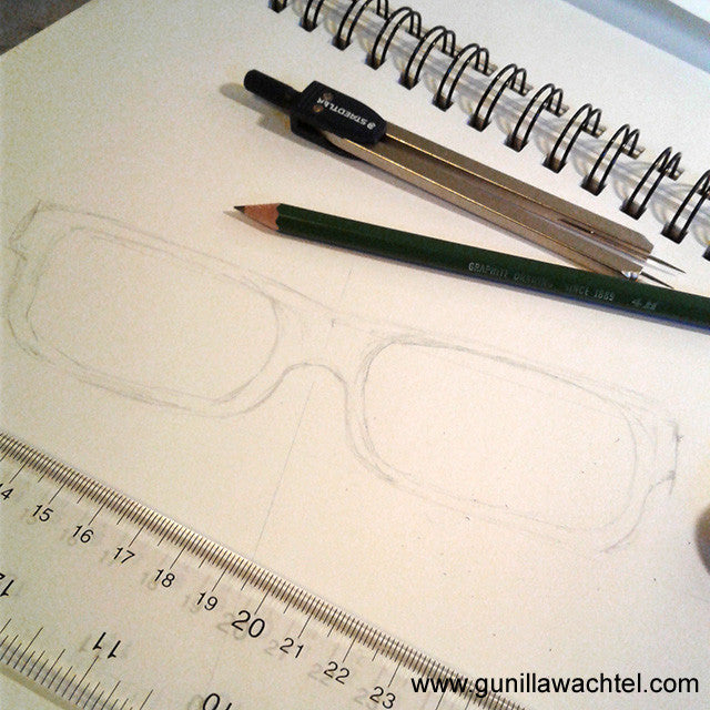 Artwork in Progress - Glasses Art Study – Gunilla Wachtel